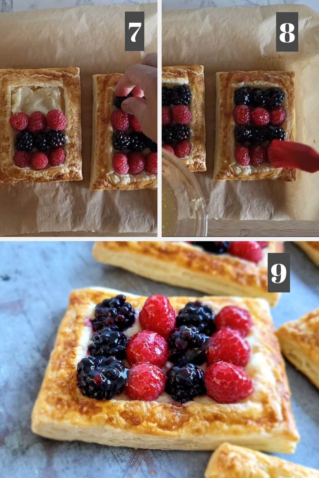 Puff Pastry Fruit Tarts - So Yummy Recipes